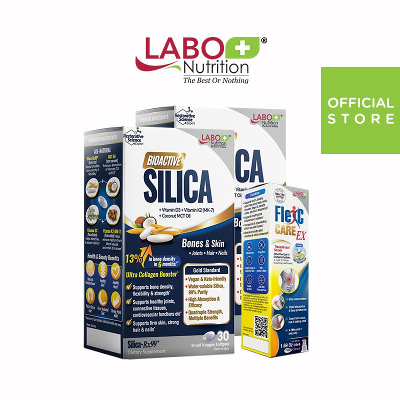 [Bundle Set] LABO Nutrition Bioactive Silica x2 + LABO Nutrition FlexC ...