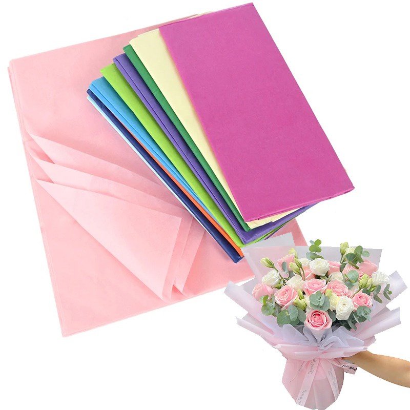 10 Pcs 50x50cm Flower Bouquet Wrapping Paper Art Gift Wrapping Paper ...