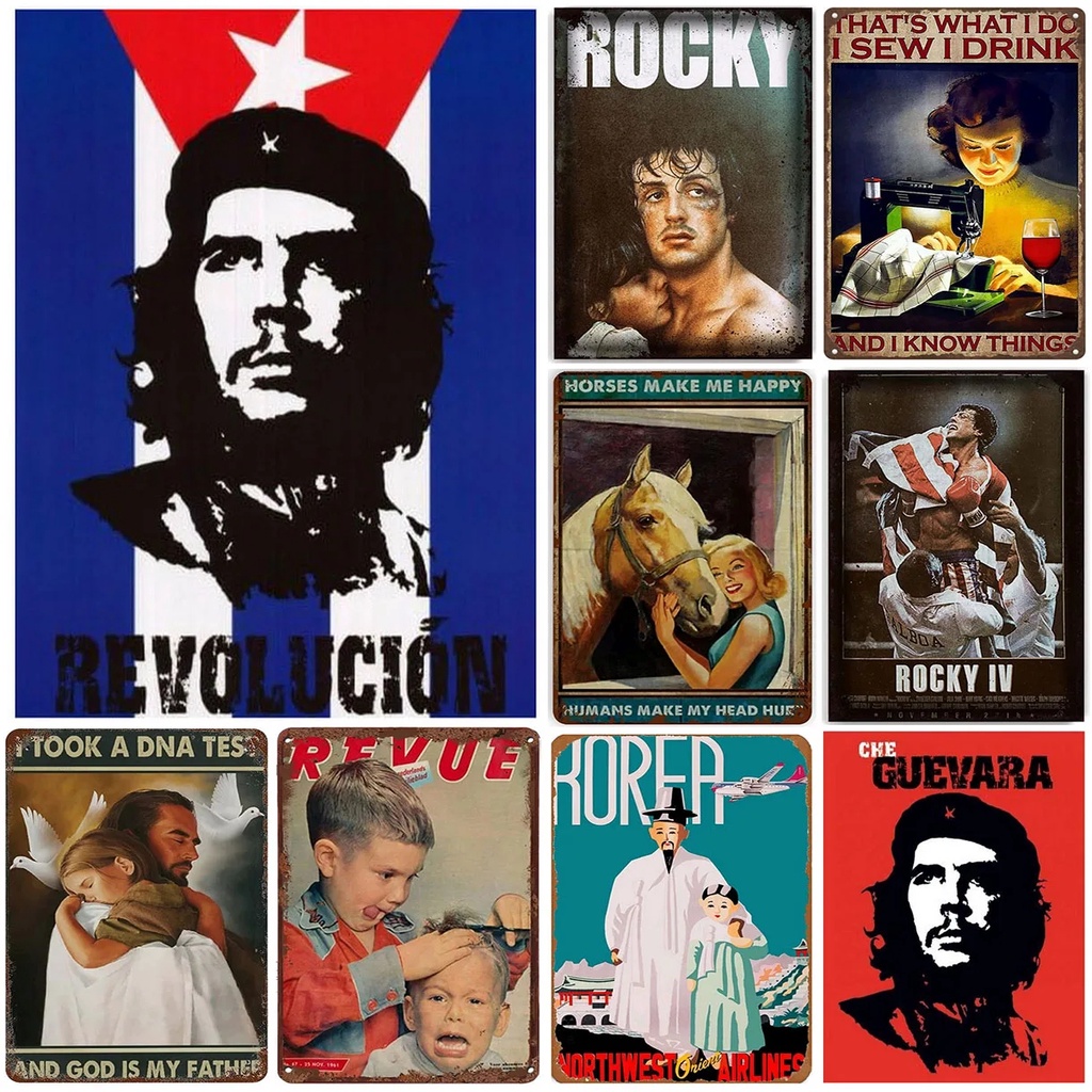 Che Guevara Be Realstic Metal Tin Signs Vintage Art Metal Posters ...