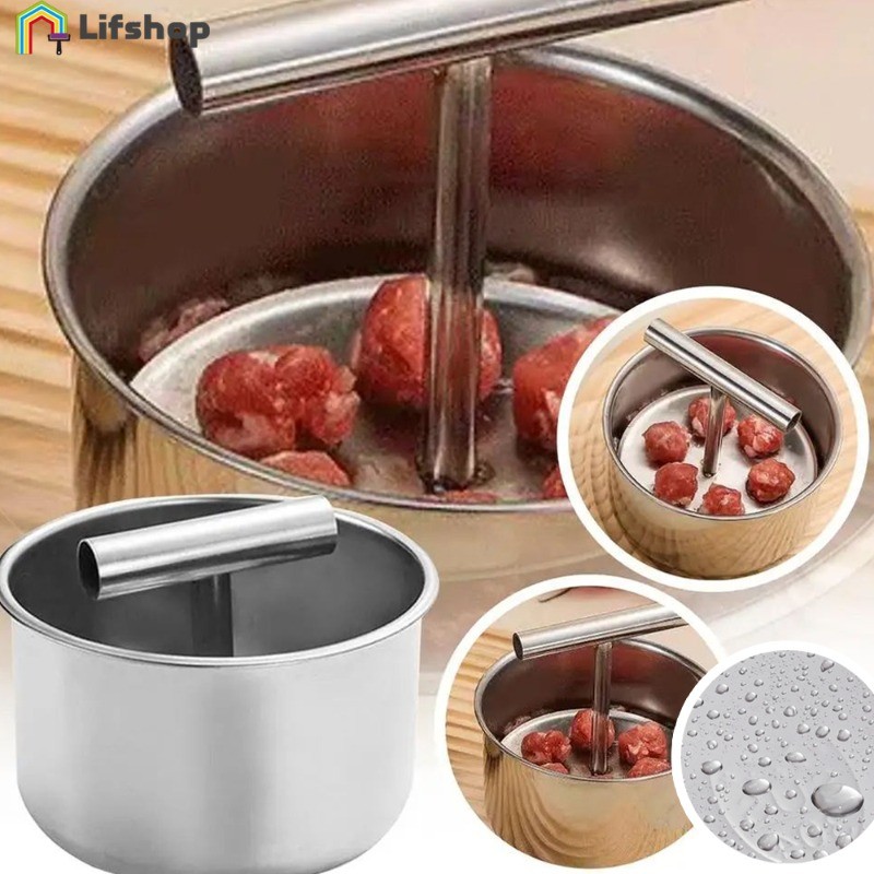Kitchen Gadgets - 304 Stainless Steel Manual Meatballs Maker - Extruded ...
