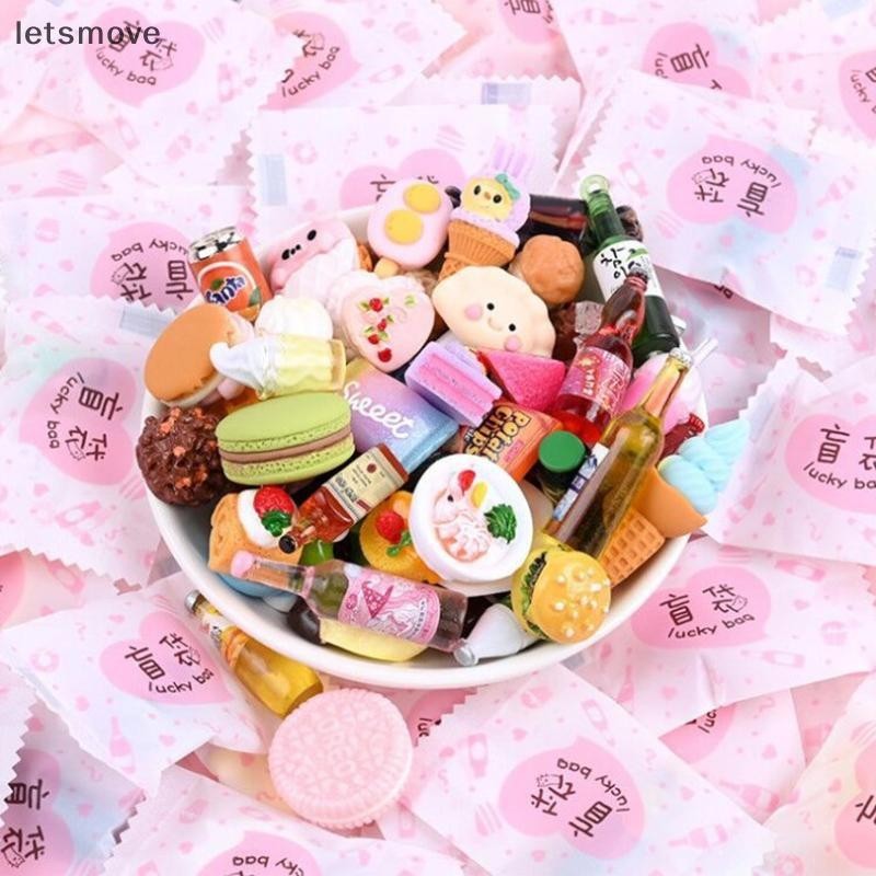 [letsmove] 10pcs Non-repetitive Miniature Simulation Food Stress Relif ...