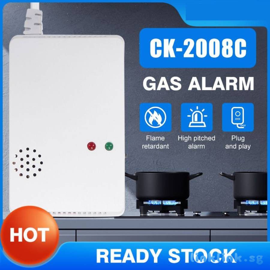 Gas Alarm LNG LPG Natural Poisoning Gas Leak Detector Alarm Warning ...