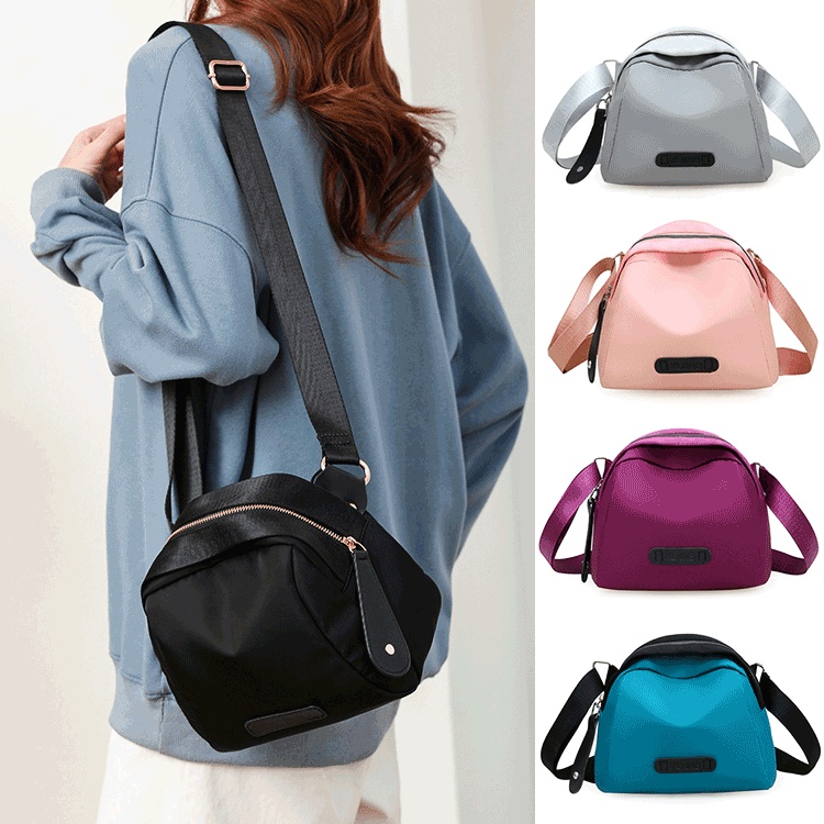 Slanted waterproof Oxford cloth bag large capacity shoulder body women ...
