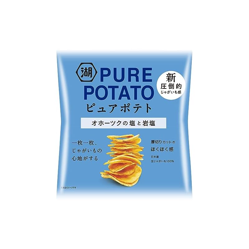 KOIKEYA Pure Potato Okhotsk Salt and Rock Salt 55g O O 12 Bag Japan ...