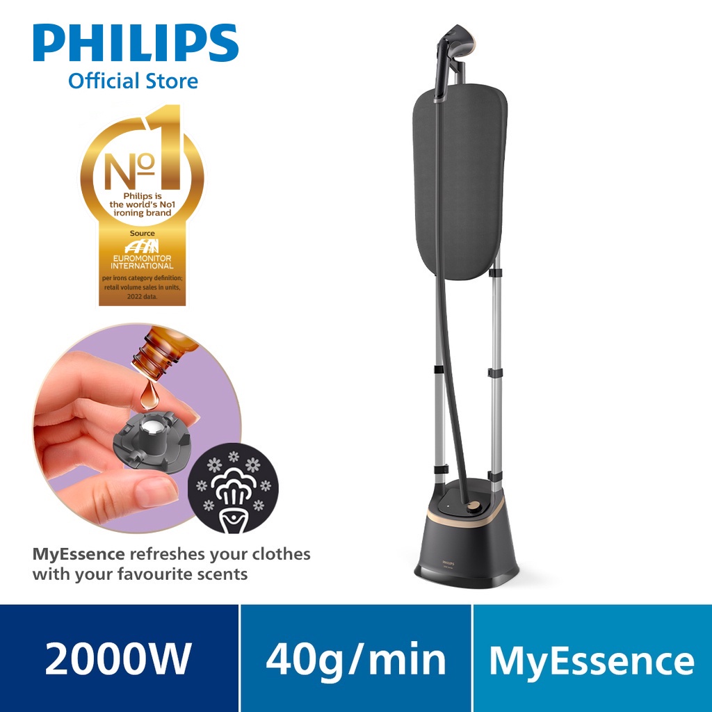 PHILIPS Stand Garment Steamer 3000 Series (MyEssence Fragrance Infuser ...