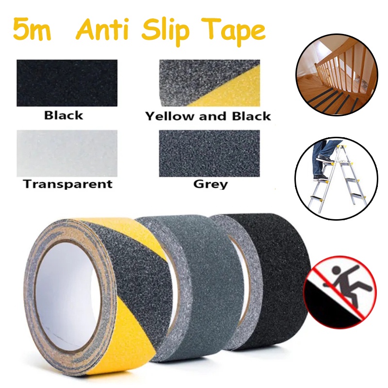 5M Anti Slip Tape Indoor Floor Strips Non Skid High Grip Adhesive Safety Sticker for Stairs ...