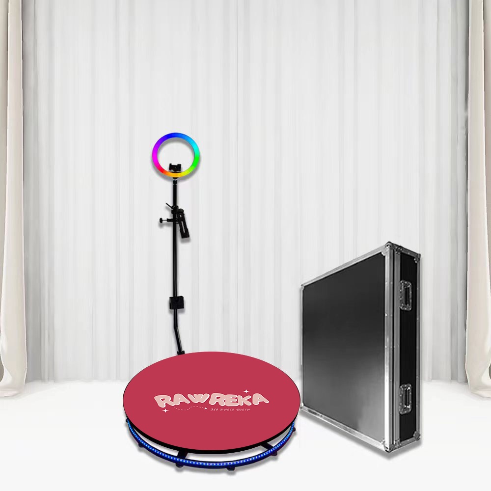 photobooth led tube rgb light slow motion rotating diamond 360 photo ...
