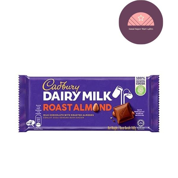 Cadbury Roasted Almond Dairy Milk Chocolate 160g | Shopee Singapore