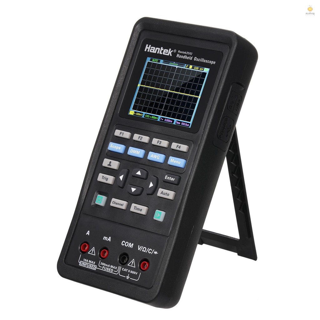 Hantek 2 in 1 Handheld Digital Oscilloscope + Multimeter Dual-channel 2 ...