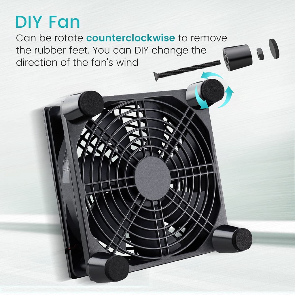 USB Cooling Fan Router Modem Fan Cooler 5v 12cm 1200rpm For TVBox ...