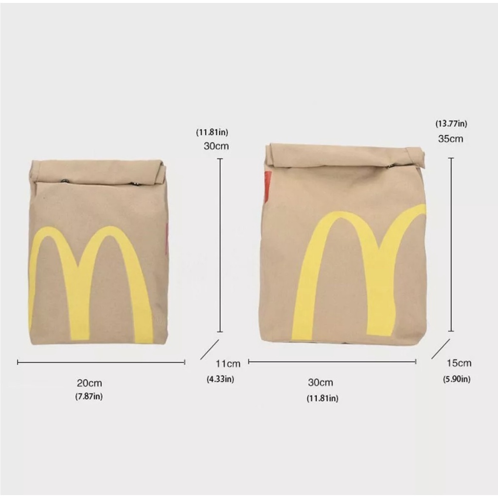 [SG Stock] McDonald's Starbucks Bag Backpack Crossbody bag Fun design ...