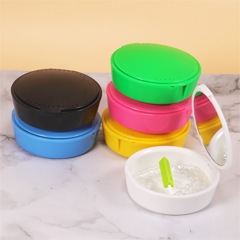 Air Vent Type Dental Retainer Box with Mirror Dental Orthodontic ...