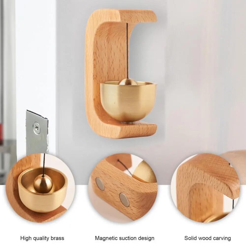 Wood Door Bell Shopkeepers Bell for Door Opening Magnetic door chime ...