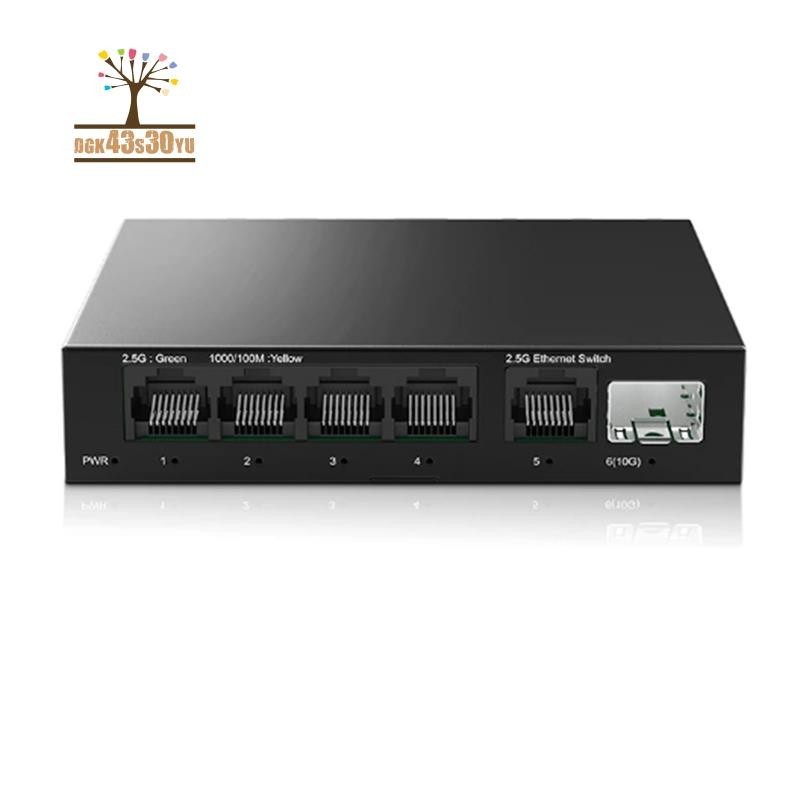 2.5G Switch 5 Port 2500Mbps Network Switch with 10G SFP+ Auto /MDIX ...