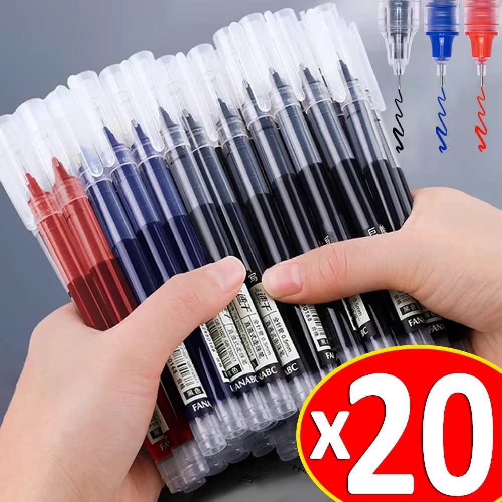 High Quality Needle Type Gel Pens Straight Liquid Ballpoint Pen Kawaii ...