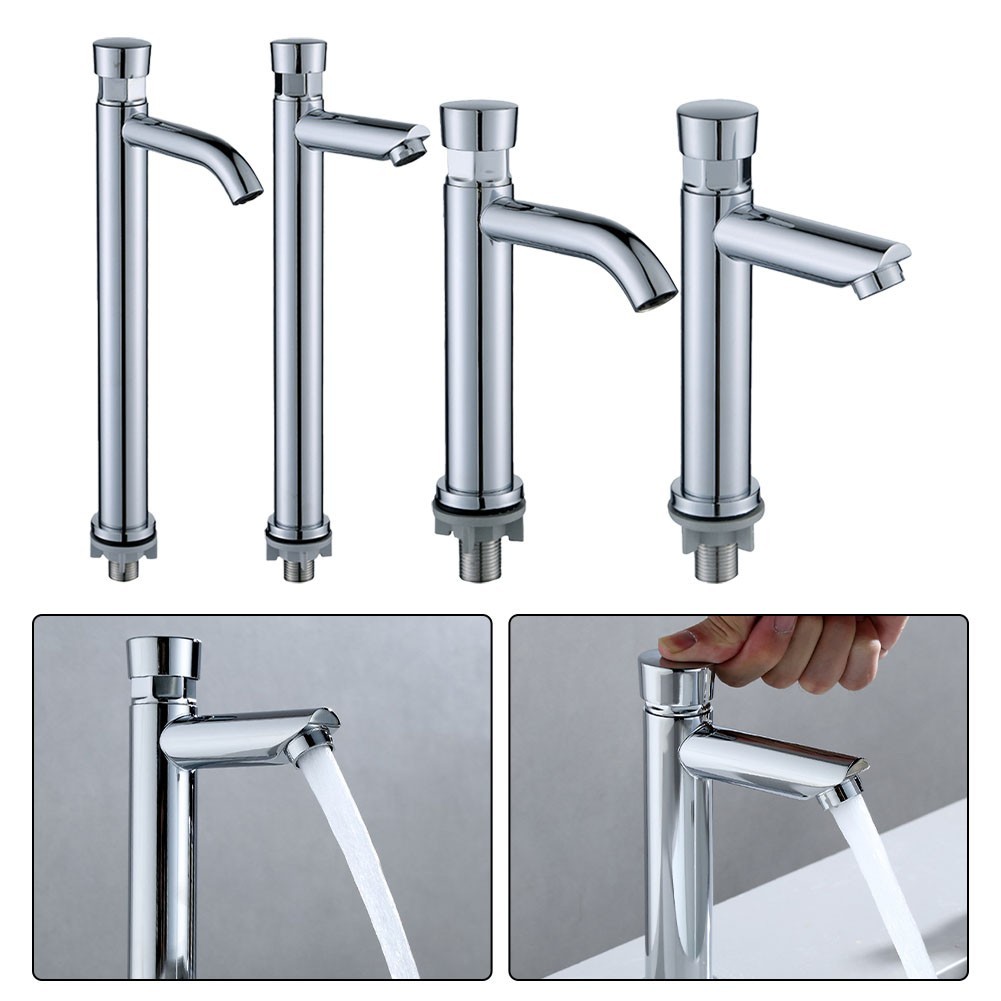 Modern Stainless Steel Bathroom Faucet with Touch Press and Water ...