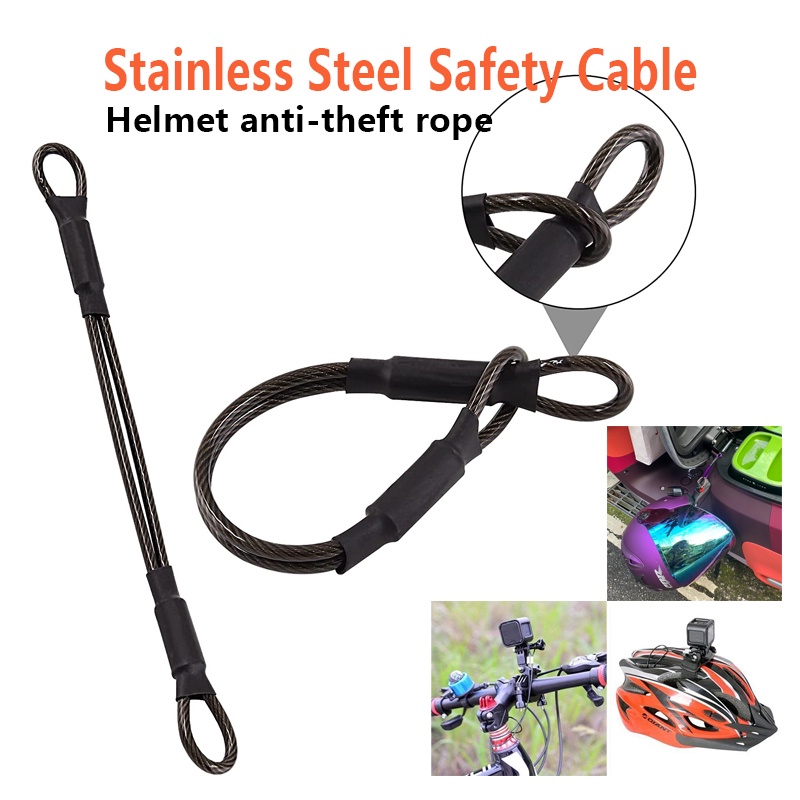 [Ready Stock] 1/2pcs Anti-theft Reminder Rope motorcycle full helmet ...