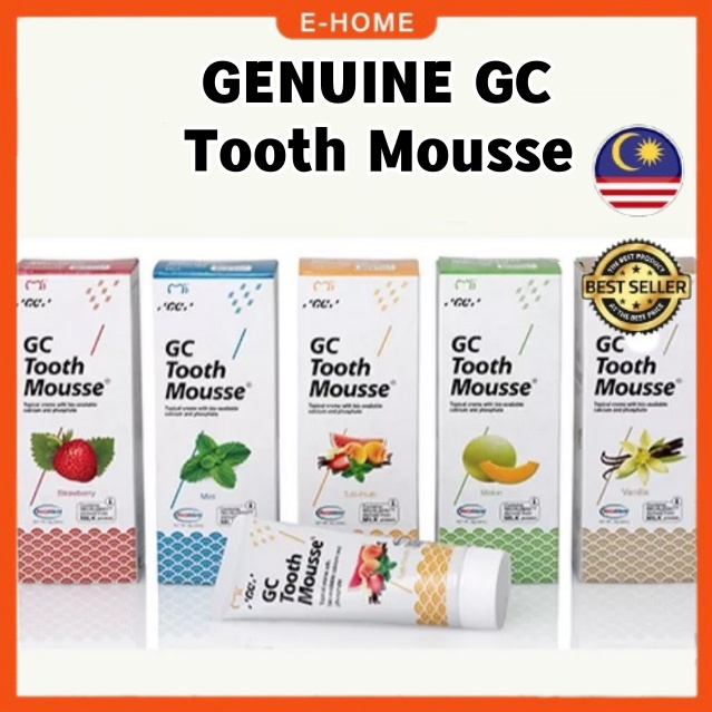 GC Tooth Mousse kid toothpaste for anticaries Toothmousse 40g | Shopee ...