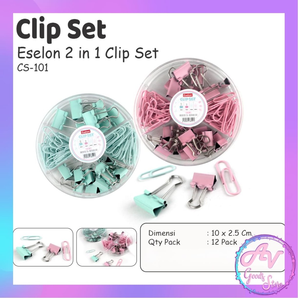 Echelon CS-101 Paper Clip Set Binder Clip Paper Clip/ Set | Shopee ...