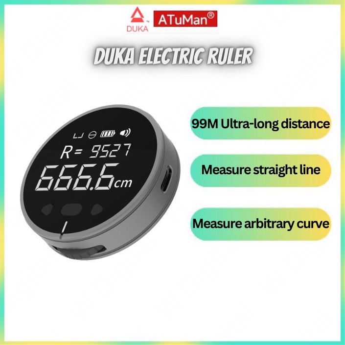 New Youpin DUKA Multifunctional Electric Ruler 99M Length Measurement ...