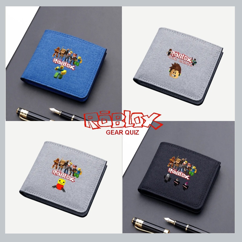 Roblox Wallet Cartoon Boy Canvas Wallet High Quality Student Zipper ...
