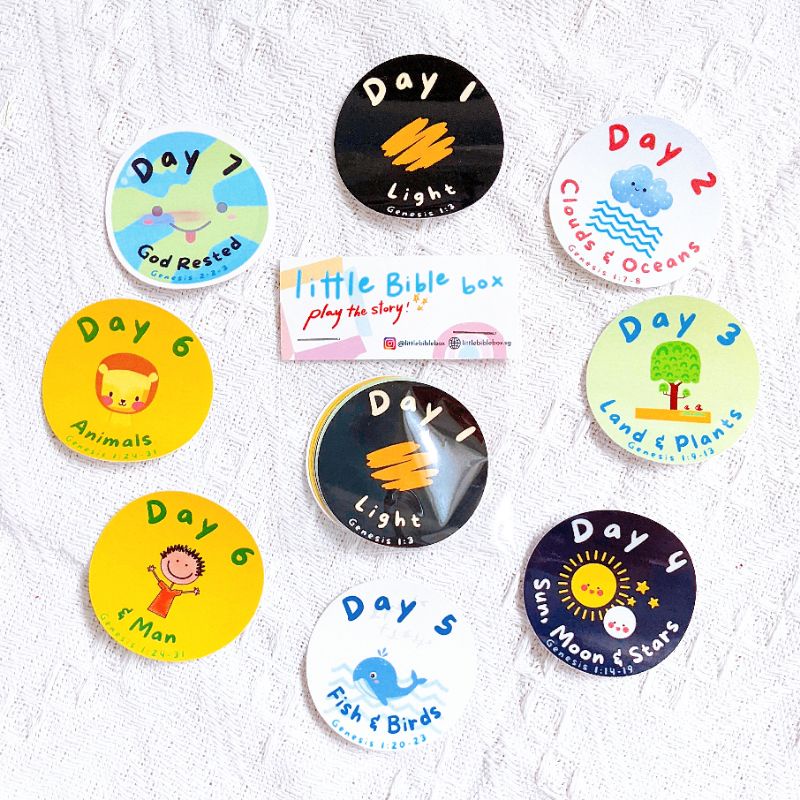 Bible Creation Stickers | Christian Kids Craft | Faith Resource Sunday ...