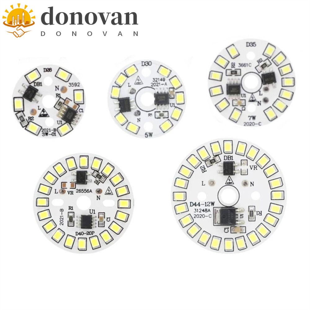 DONOVAN 5pcs LED Chip Warm White PCB with integrated AC 220V IC Driver ...