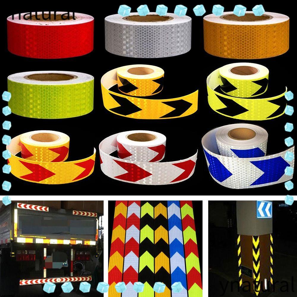 YNATURAL Car Reflective Tape Car Warning Tape Film Warning Tapes ...