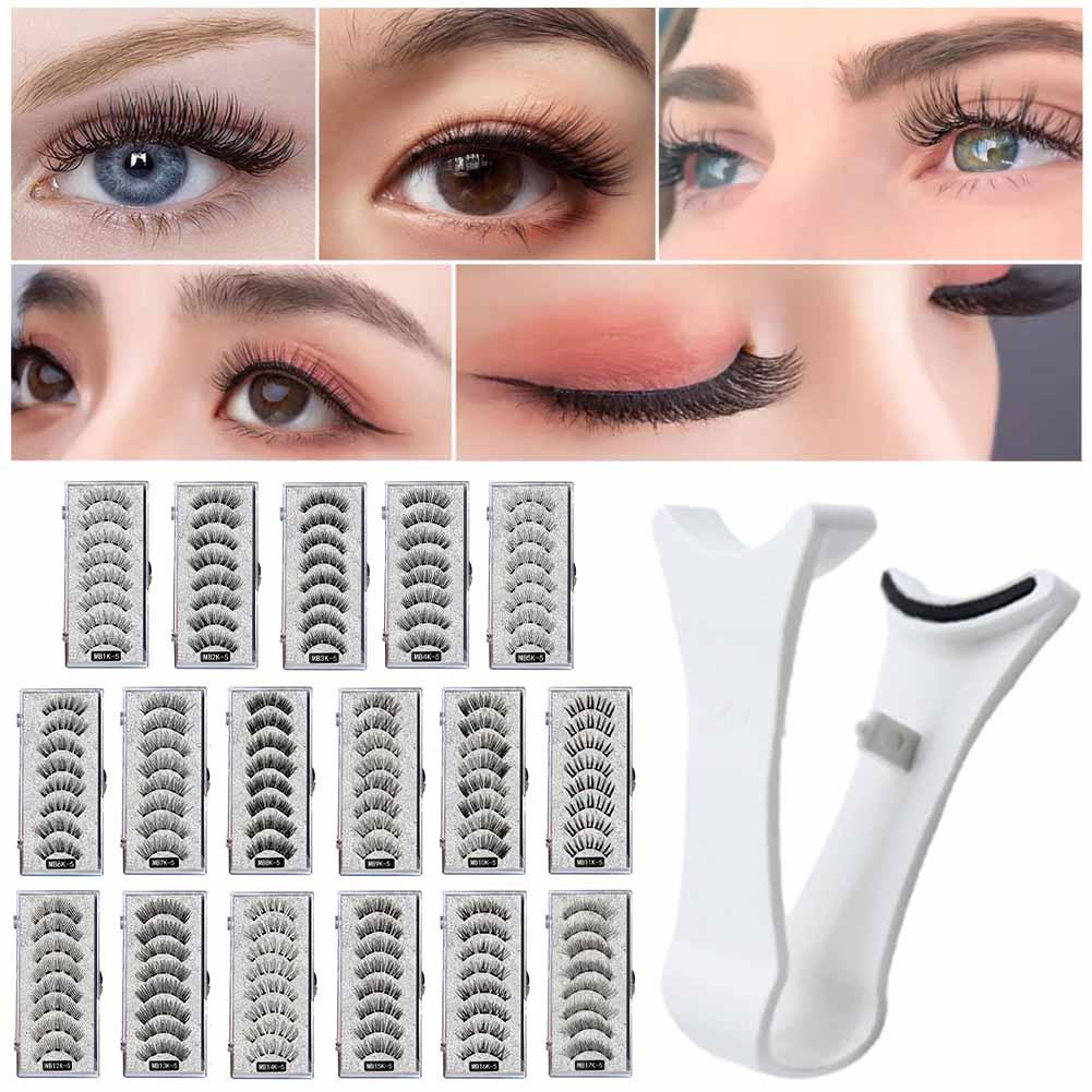 5 Magnetic False Eyelash Set False Eyelashes Natural Magnetic Eyelashes ...