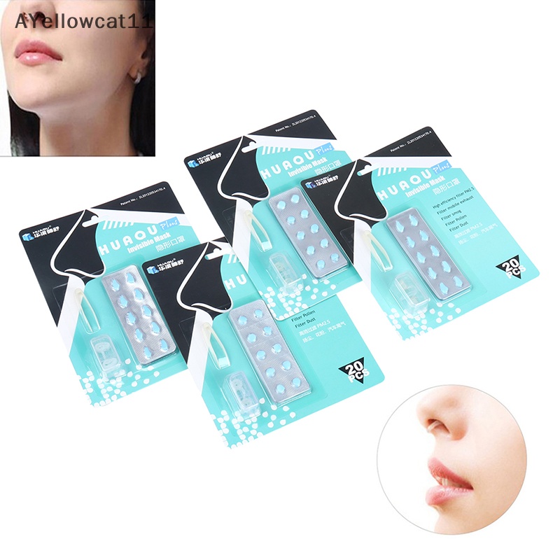 AA Silicone Gel Nose Invisible Nasal Filter Anti Air Pollen Allergy ...