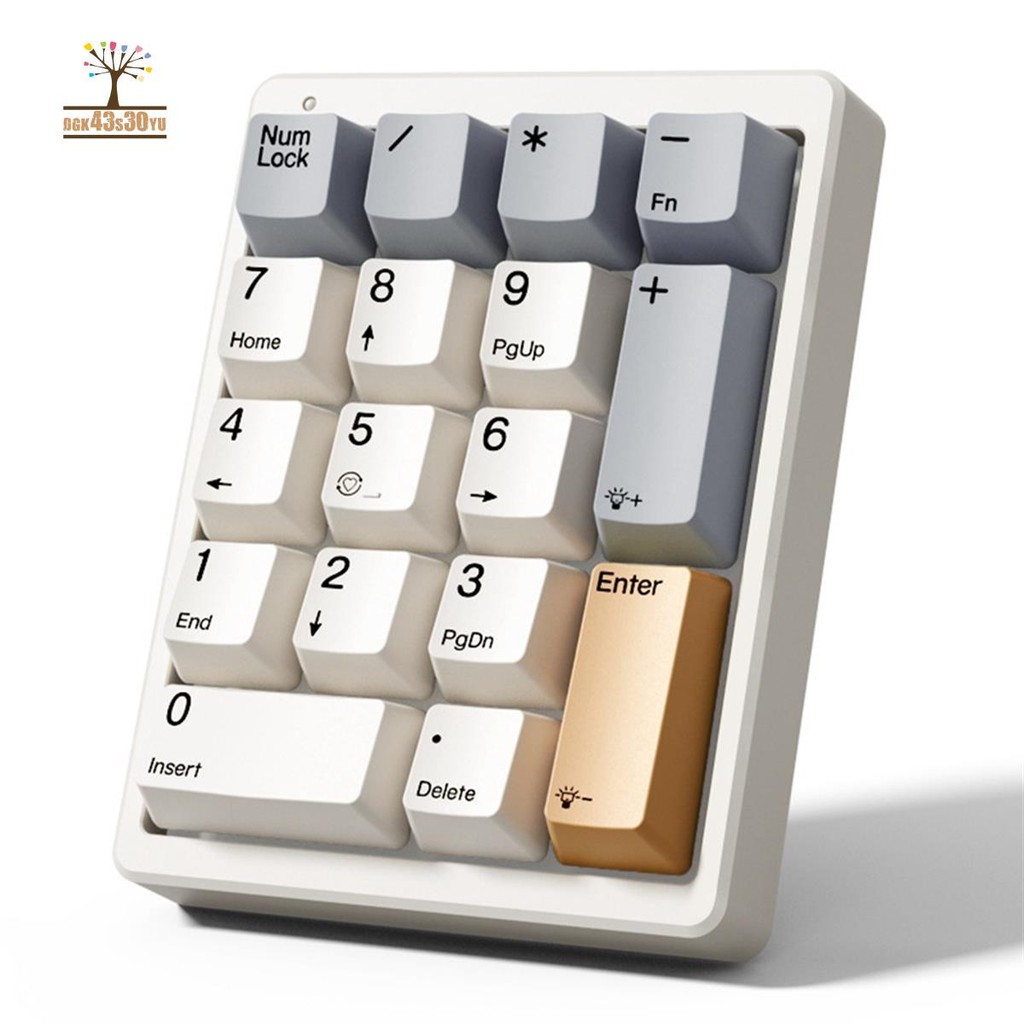 17 Keys Type C Wired Number Pad Mechanical Numeric Keypad Numpad Gaming ...