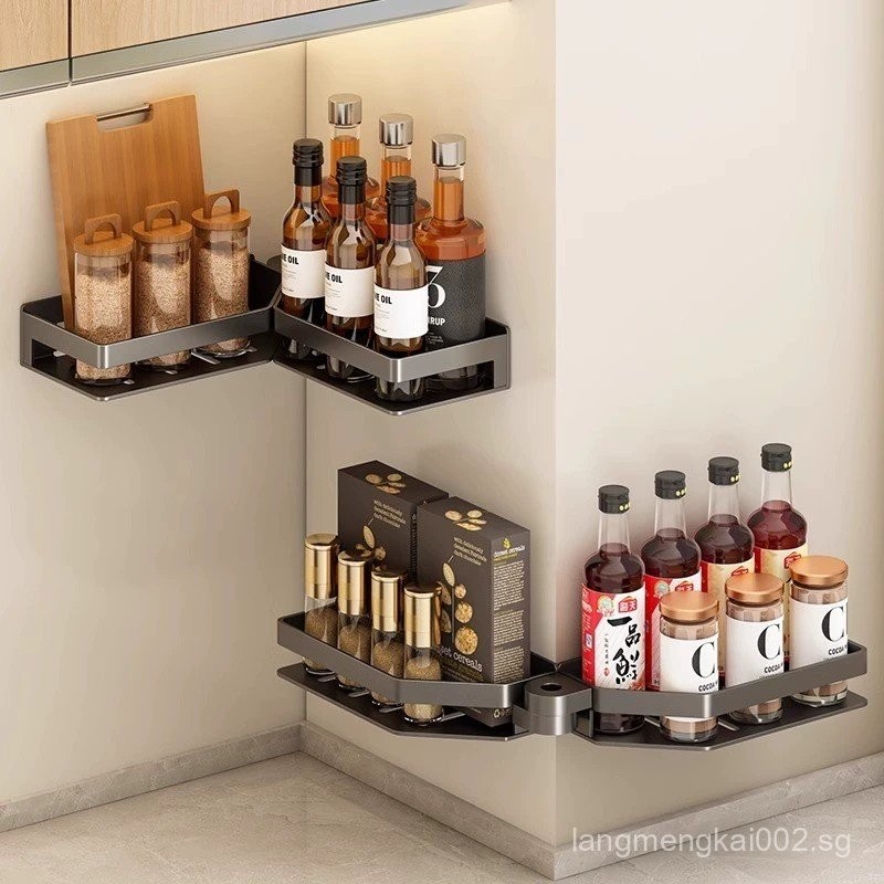 [Popular Recommendation]Kitchen Corner Storage Rack, Corner Spice ...