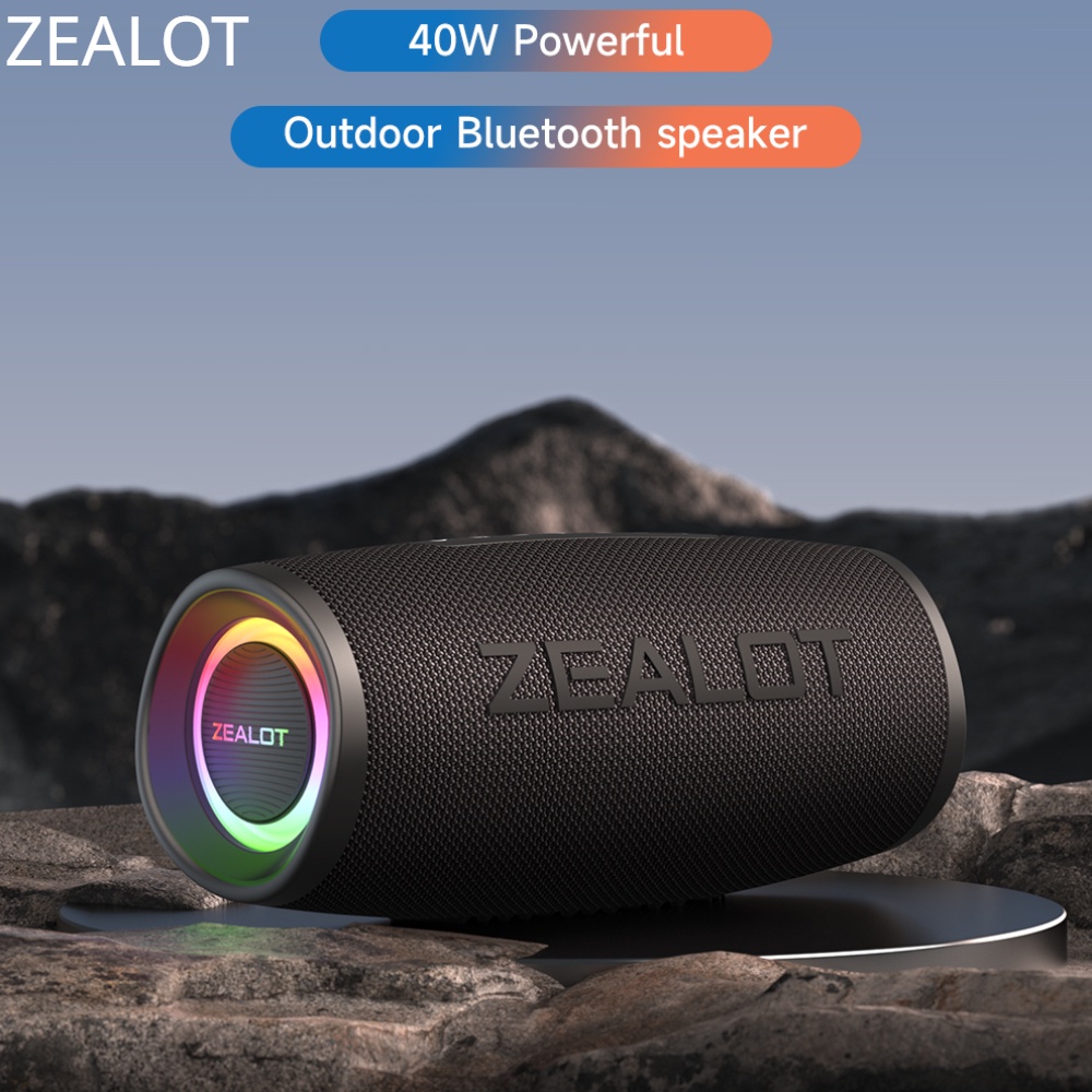 New Zealot HiFi Stereo TWS Bluetooth Wireless Speaker IP67 Waterproof ...
