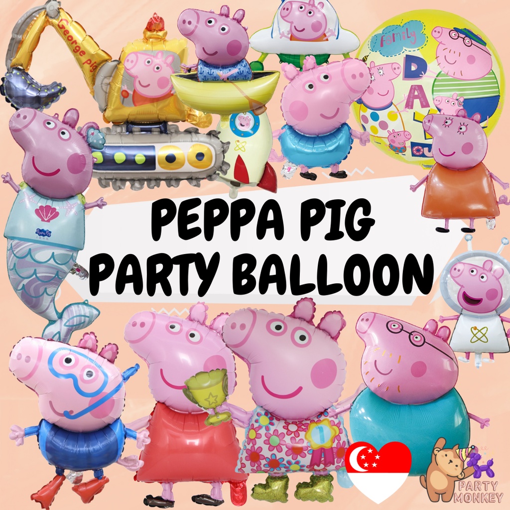 [SG Instock] Peppa Pig Balloon Celebration Party Balloons Birthday ...