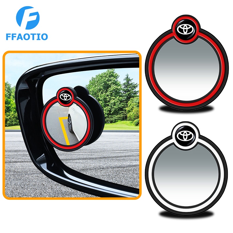 FFAOTIO 2PCS Car Wide Angle Blind Spot Mirror 360 Degree Car ...
