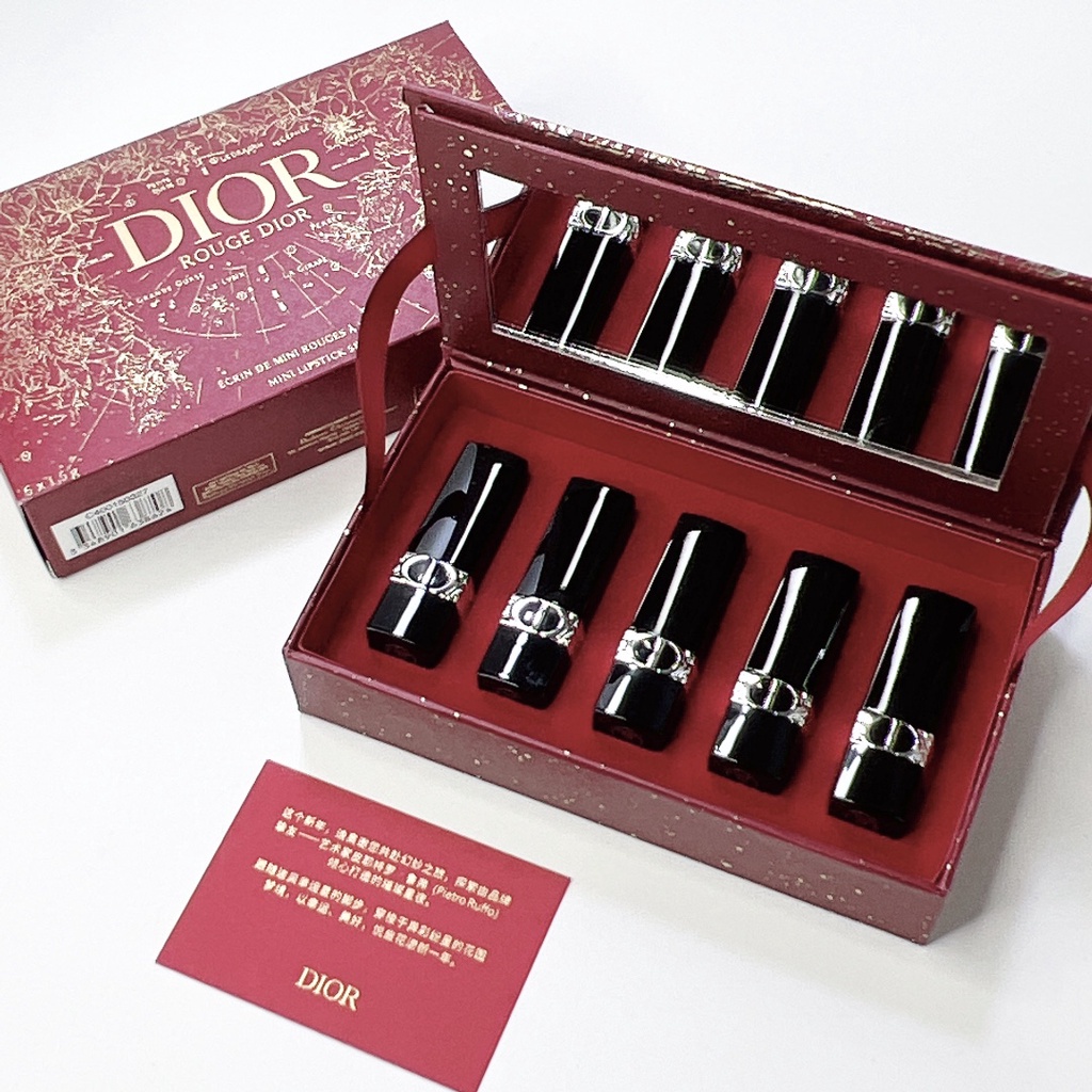 DIO 2024 New Lipstick Gift Box Flame Blue Gold lipstick Sample Lipstick ...