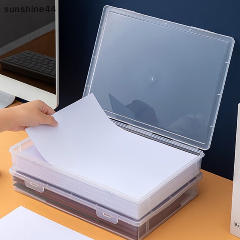 hin Book A4 Document Storage Box Desktop Office Test Paper Storage ...