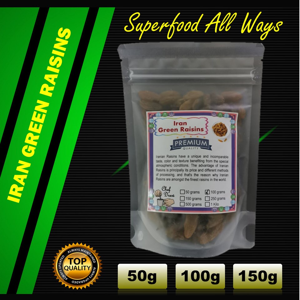 Iran Green Raisins (50g, 100g, 150g) | Shopee Singapore