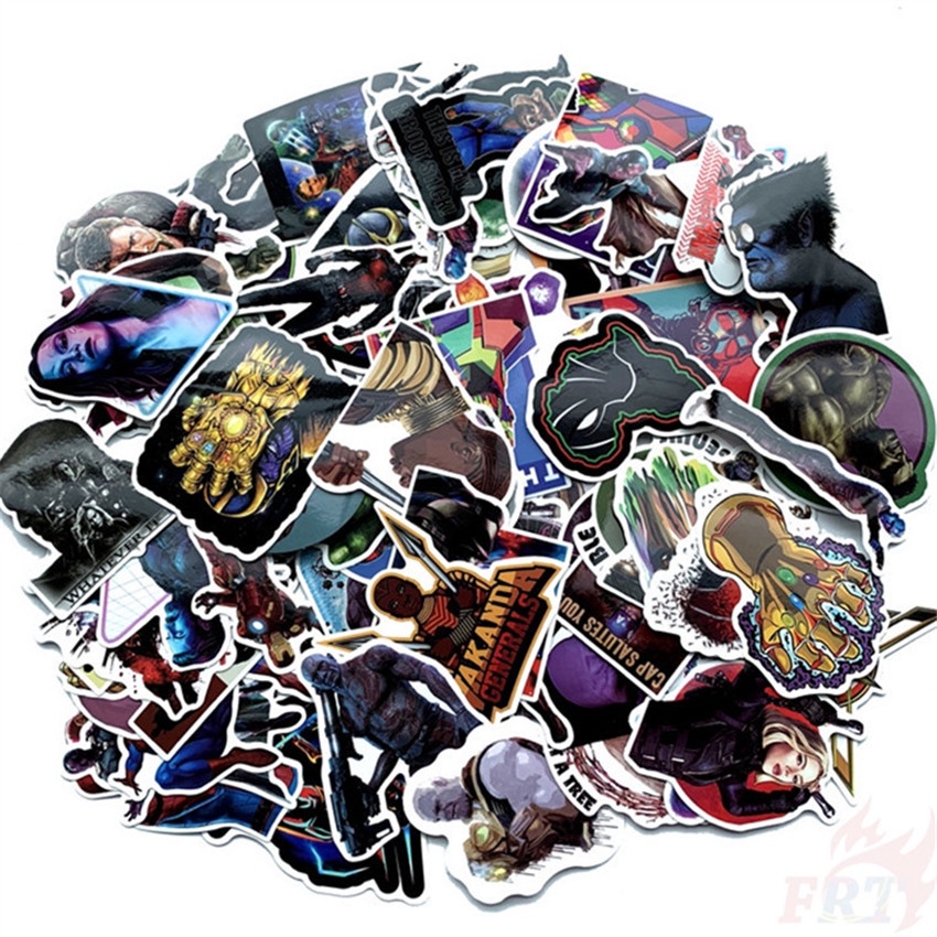 Marvel Stickers 100Pcs Superhero & Thanos Fashion DIY Fashion Doodle ...
