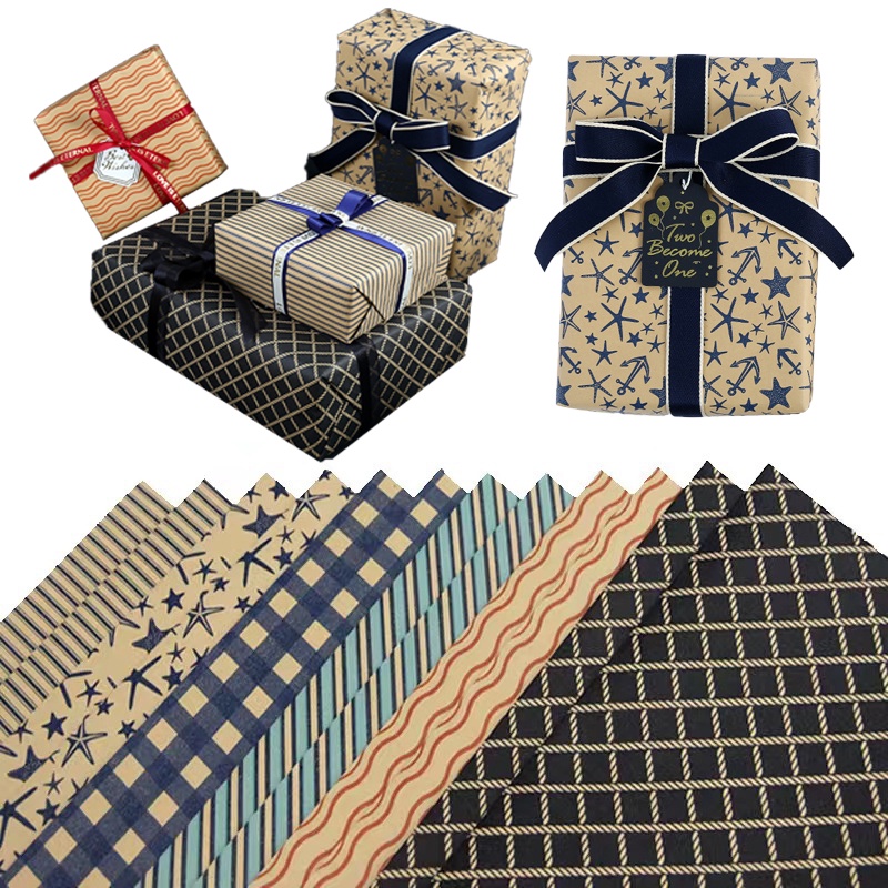 Men Valentine’s Day Gift Wrapping Paper Valentine’s Day Gift Wrapping ...