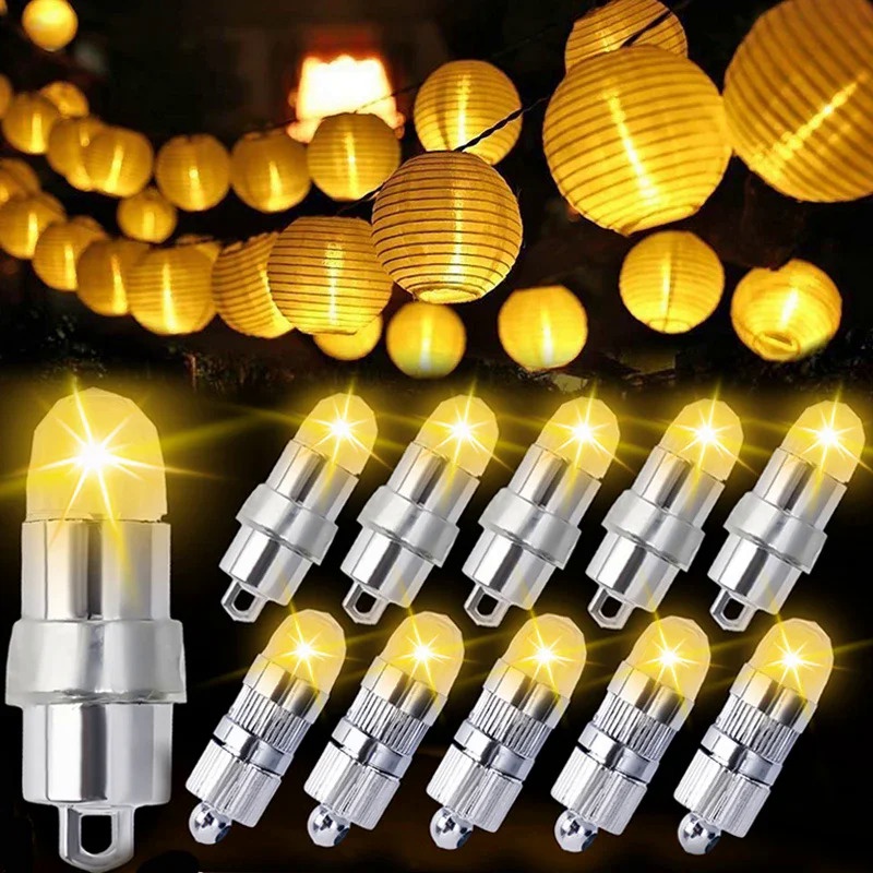 5/10 PCS LED Balloon Light Bulb Mini Ball Lamps for Paper Lanterns ...