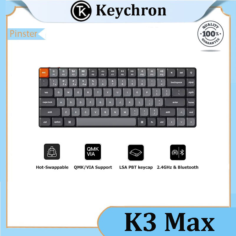 Keychron K3 Max QMK/VIA Wireless 75% Mechanical Keyboard | Shopee Singapore