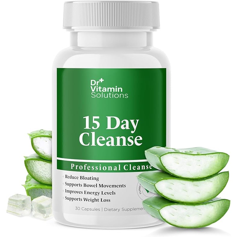 15 Day Cleanse Gut Support, Detox for Men & Women, All Natural Colon ...