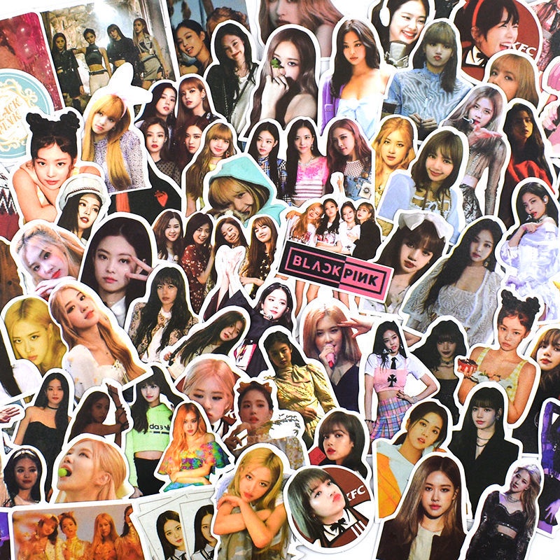 Pink BLACKPINK Handbook Sticker LISA Kim Ji-soo ROSE JENNIE JISOO ...