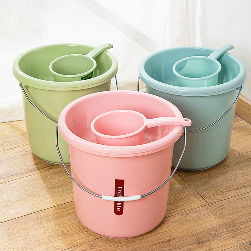 JUJIAJIA 3pcs Large Water Bucket Set Portable Student Dormitory ...