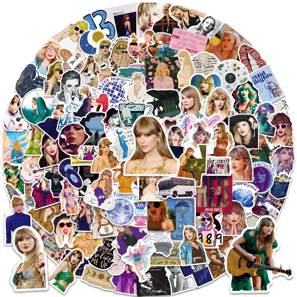 200/100PCS Taylor Swift World Tour Albums Graffiti Stickers For Helmet ...