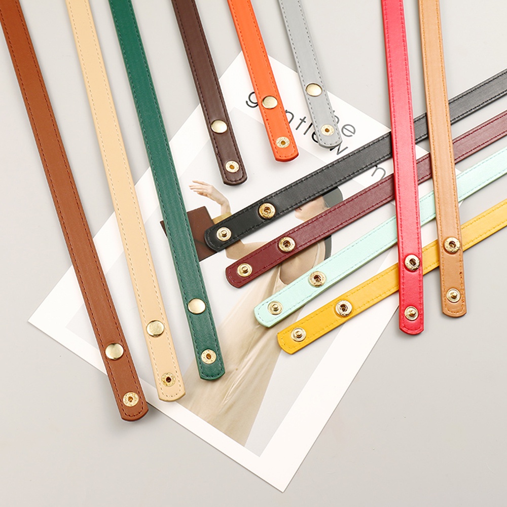 60cm Bag Handle Hand Strap Accessories DIY All-match 1PC PU Gold Snap ...