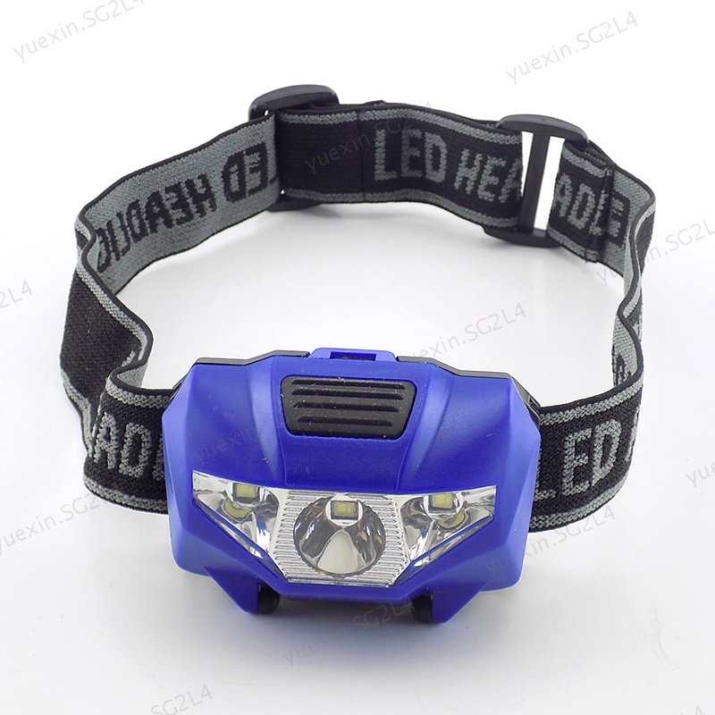Mini LED Headlamp Frontal Flashlight AAA Battery Small Head Light Lamp ...
