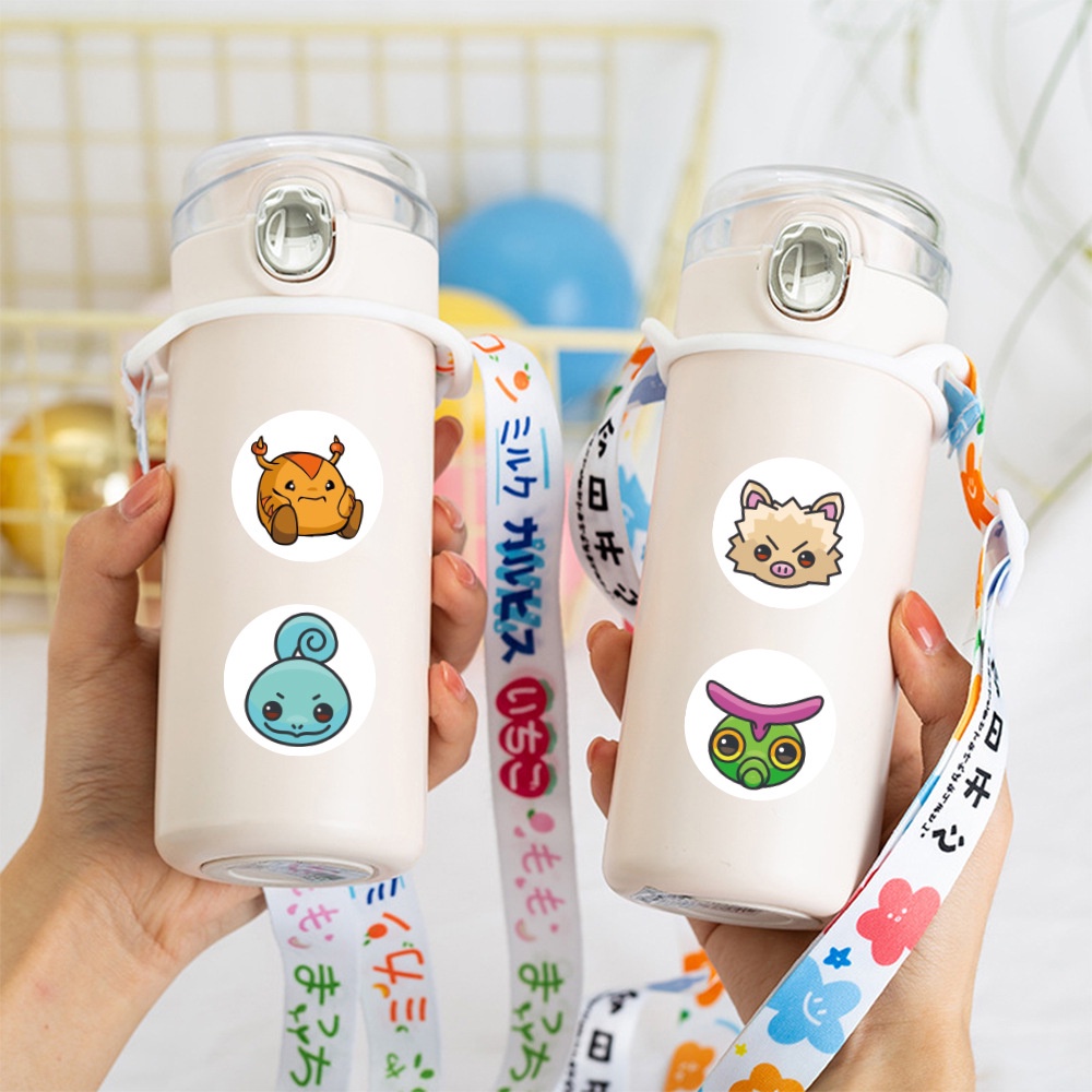 200PCS/Roll Cartoon Cute Pokémon Decorative Sealing Stickers Roll For ...