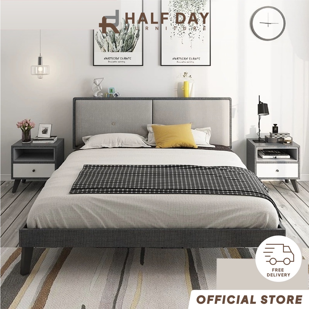 Halfday - Bed for master bedroom 1.8M | Bed Frame | Single Bed Frame ...